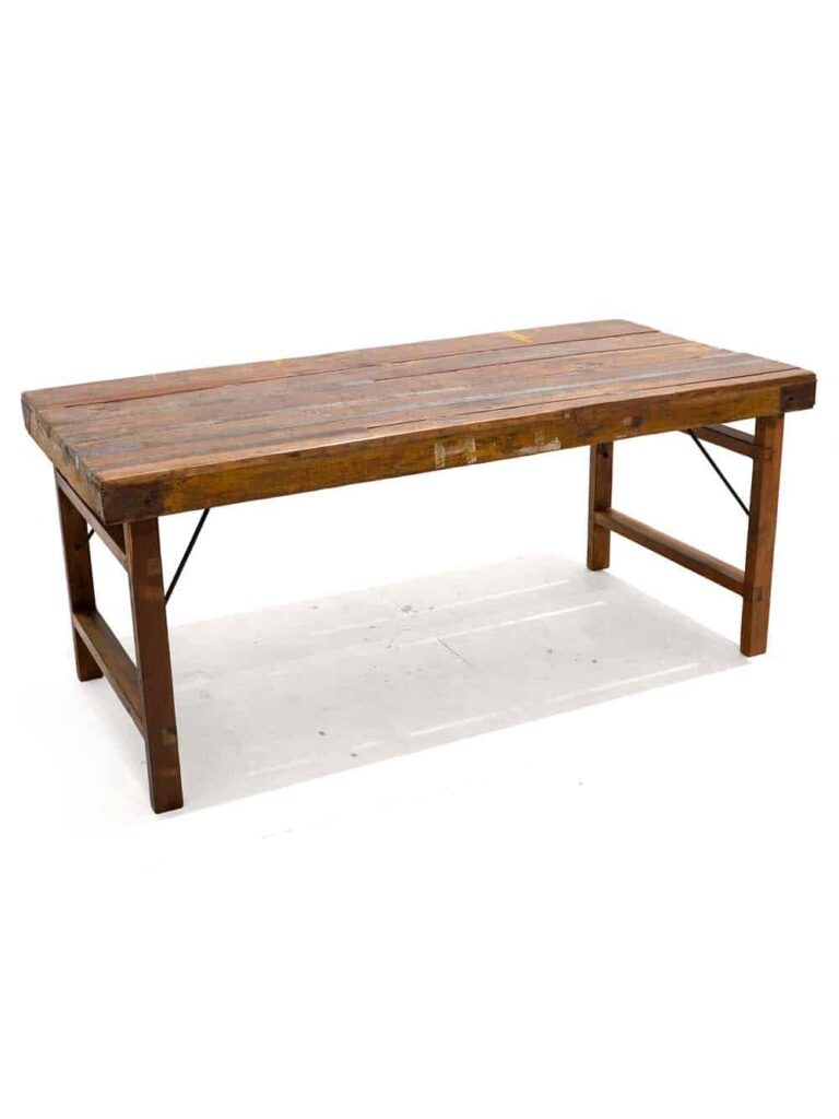 Chunky Rustic Folding Table #2 | EPH Creative - Event Prop Hire