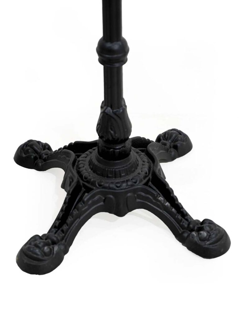 Poseur Table - Black Top & Black Cast Iron Base | EPH Creative - Event ...