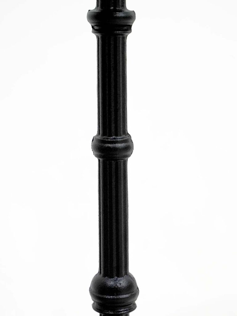Poseur Table - Rustic Wood Top & Black Cast Iron Base | EPH Creative ...