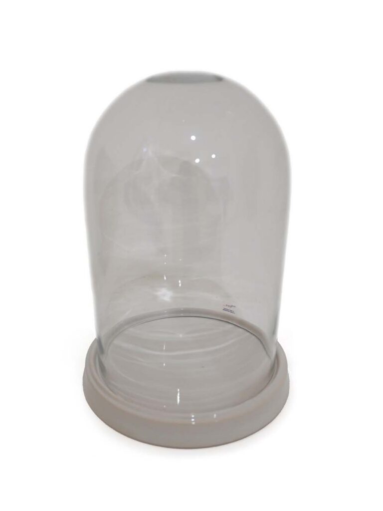 Large Bell Jar - White Base | EPH Creative - Event Prop Hire
