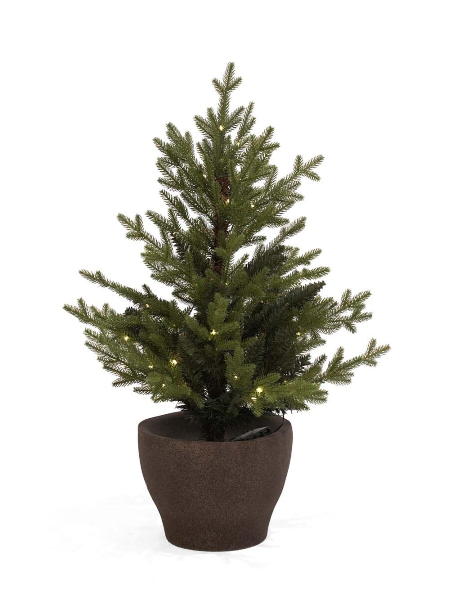 Prelit Potted Spruce Tree - Warm White - 90cm | EPH Creative - Event ...