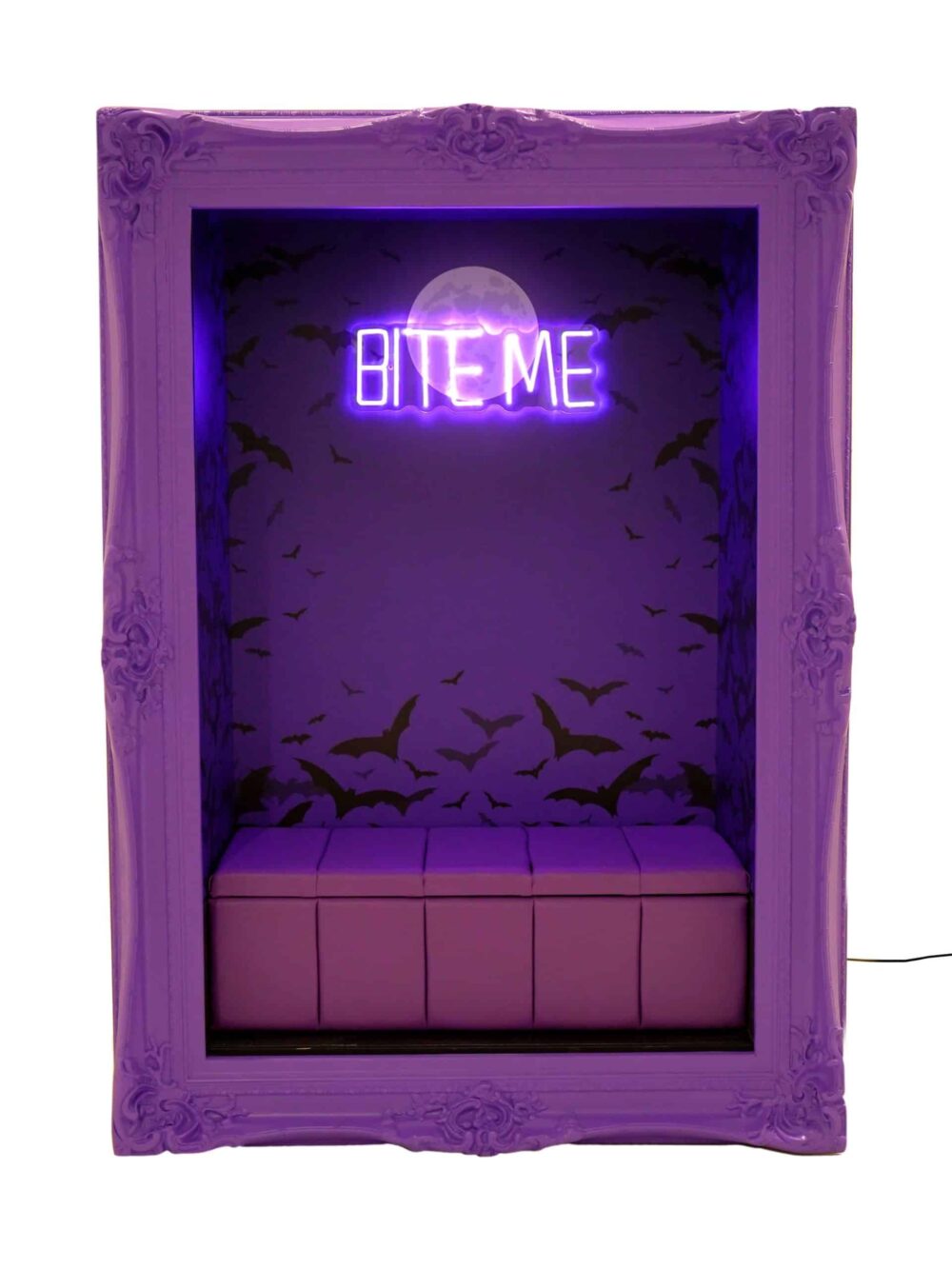 Frame Booth Seat - 'Bite Me' - Photo Op | EPH Creative - Event Prop Hire