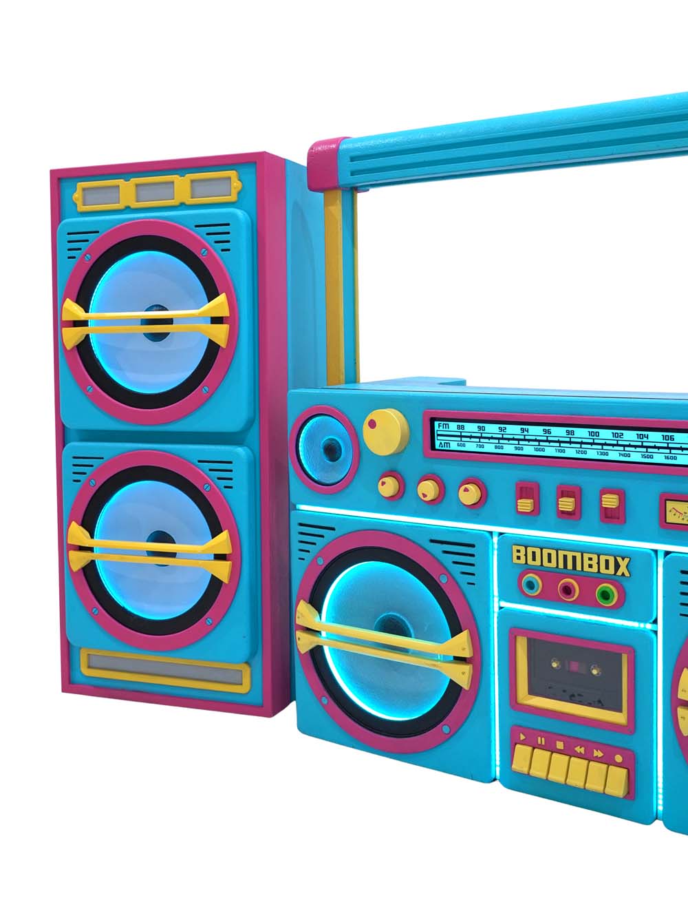 Giant Boombox & Speakers (With Lights) - Neon | EPH Creative - Event ...